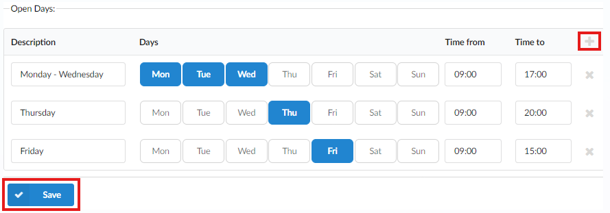 Managing your regular 'open hours' schedule - Central Telecoms